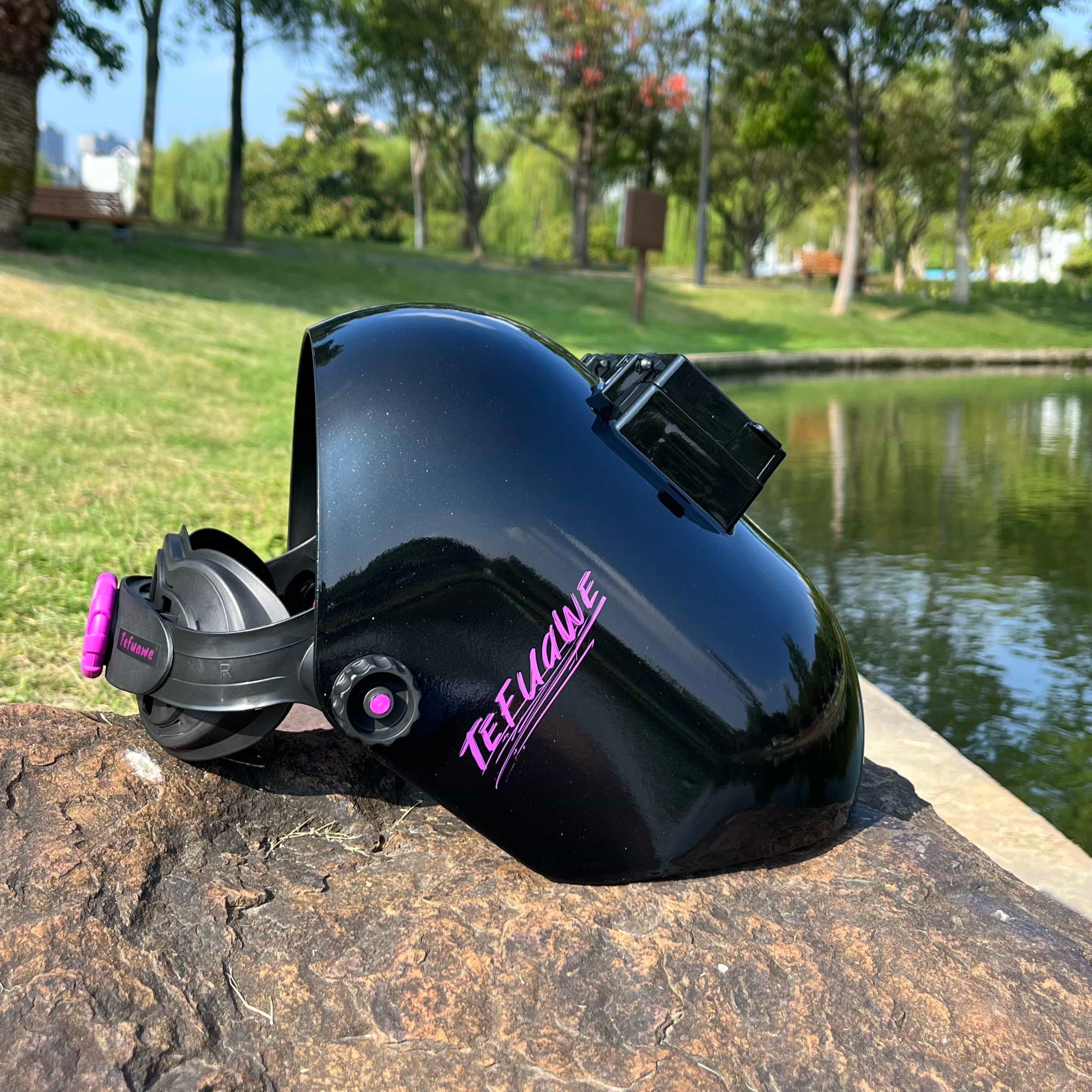 Chopped Fiberglass Sugar Scoop Welding Helmet, MEDIUM CUT Top and Bott